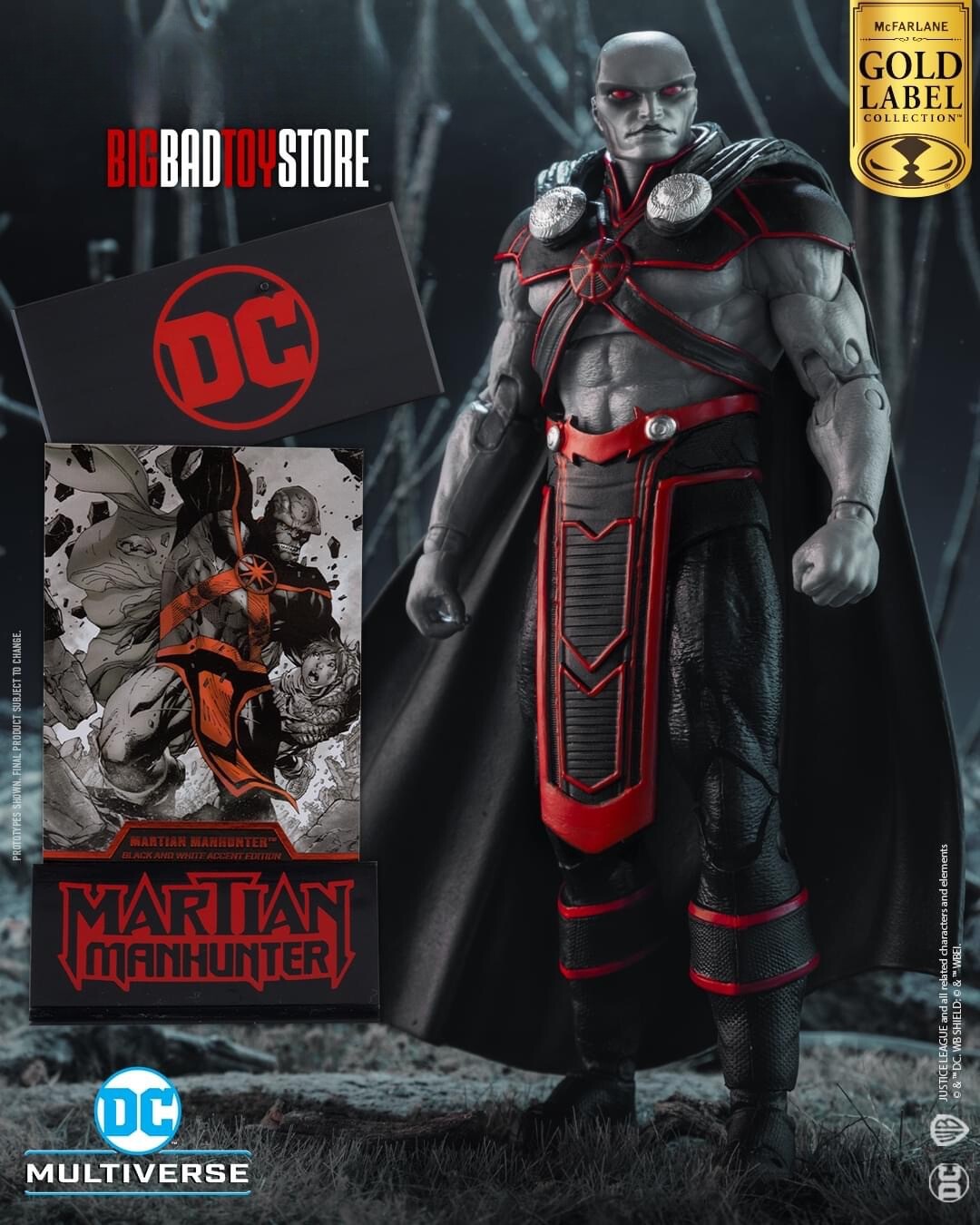 DC Rebirth DC Multiverse Martian Manhunter BBTS Exclusive Limited Black ...