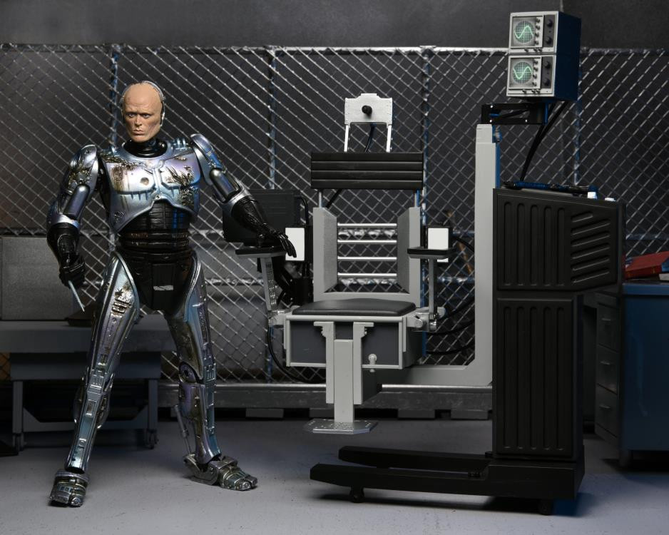 NECA RoboCop Ultimate Battle Damaged RoboCop with Chair | Ninja Toyz