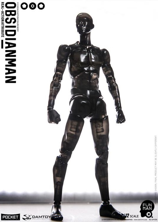 DAMTOYS Pocket Elite Obsidian Man 1/12 Scale Body | Ninja Toyz