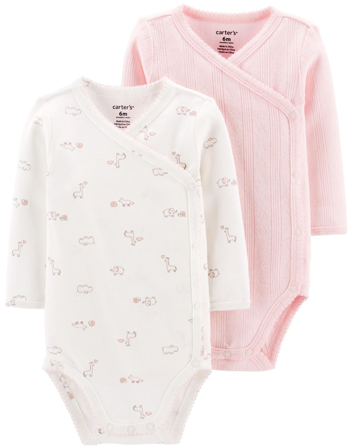 Carter´s® 2-Pack Giraffe Side-Snap Original Bodysuits | Bebitos y más