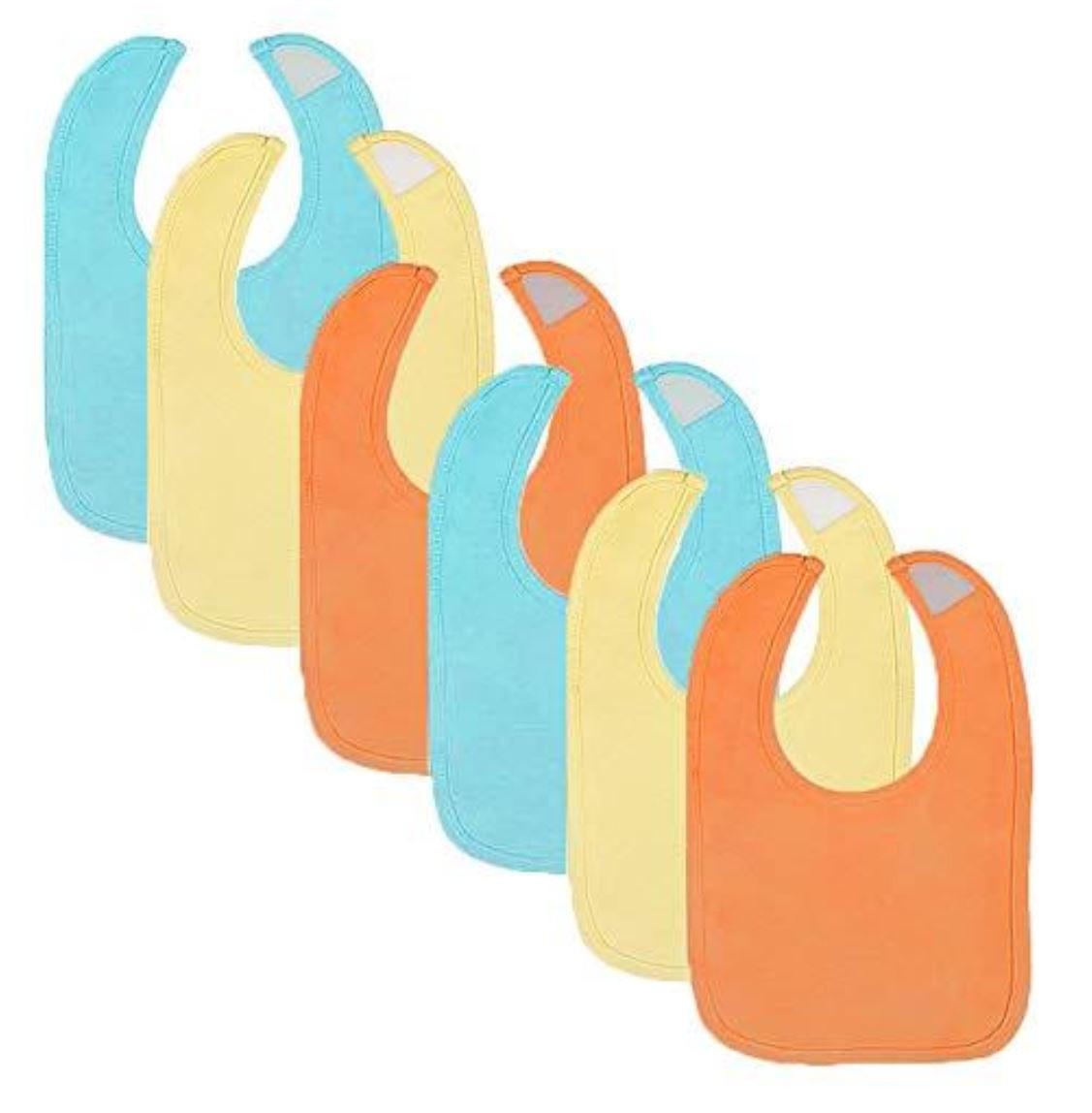 Gerber® 6-Pack Neutral Solid Colors Dribbler Bibs | Bebitos y más