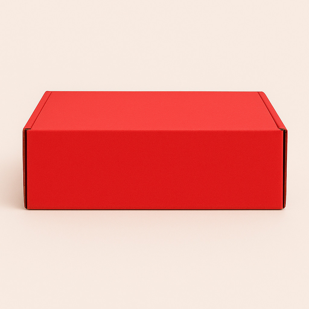 CAJA ROJA 12x10x4 PACK DE 50 UDS | Kraft