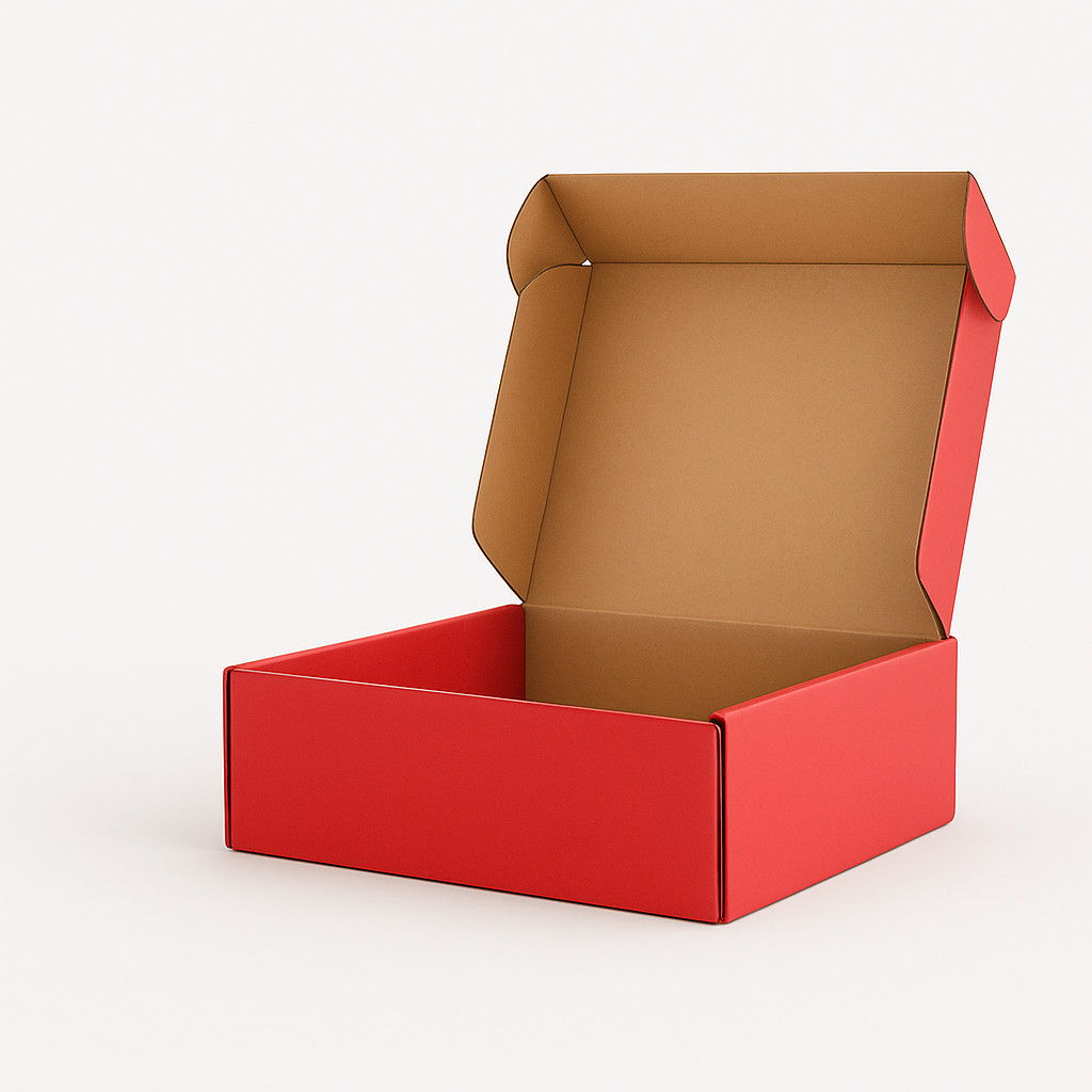 CAJA ROJA 12x10x4 PACK DE 50 UDS | Kraft